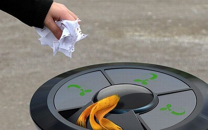 Creative bins that are designed to promote recycling