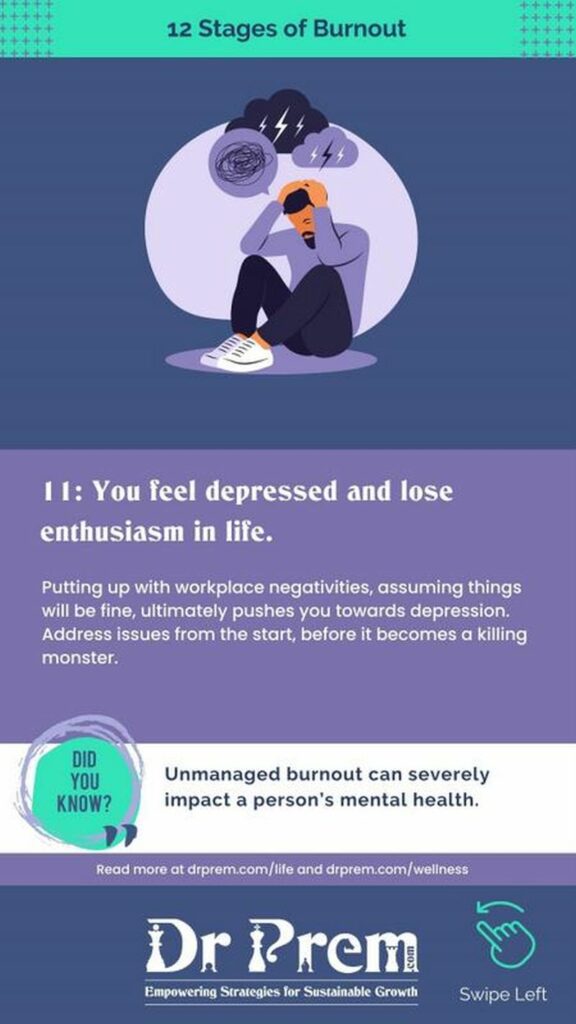 12 Stages of Burnout and how to deal with them