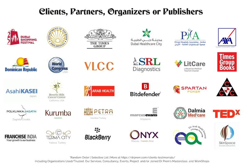 Selective List of Clients, Partners, Organizers and Testimonials | Dr ...